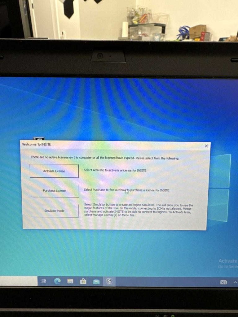 When run Cummins Insite software,it need activation key,what is it ...