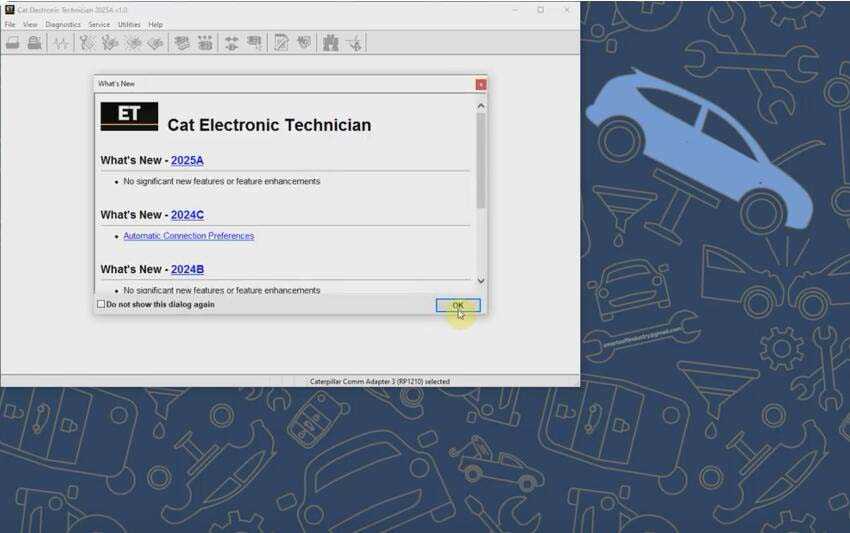 FREE Caterpillar ET-2025A Full Service Dealer, Diagnostic Software for ...