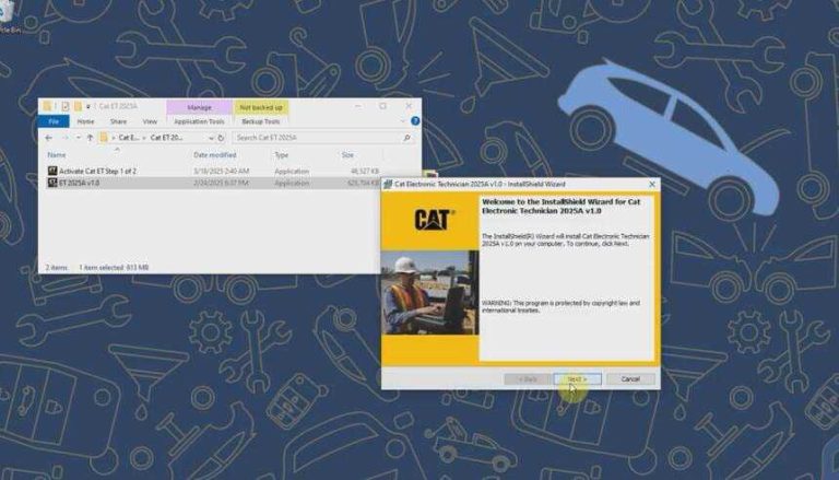FREE Caterpillar ET-2025A Full Service Dealer, Diagnostic Software for ...